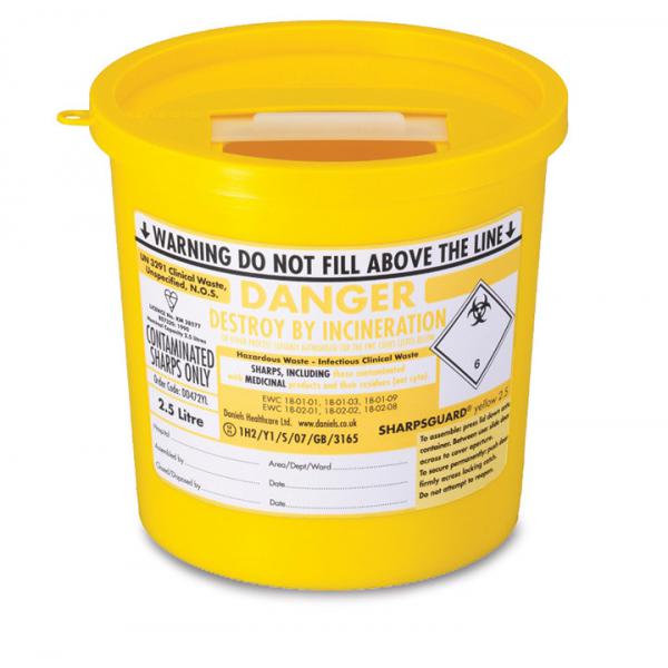Sharps Disposal Container 2.5L